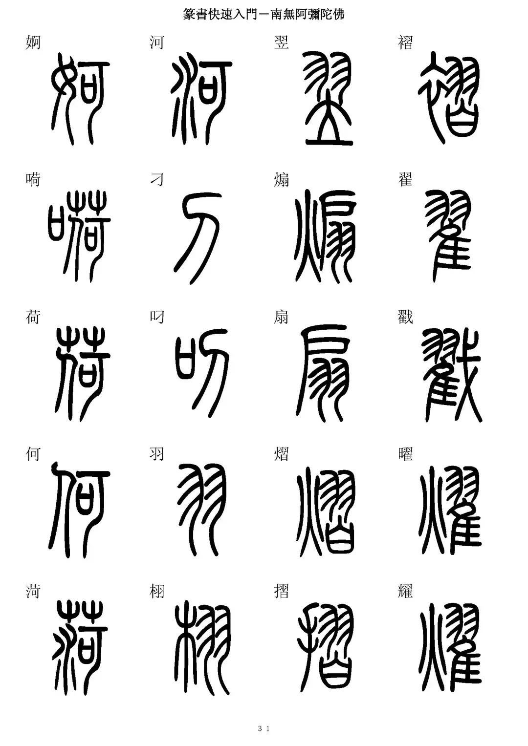 Seal Script vs. Regular Script: Comparative Tables | Medals of Asia