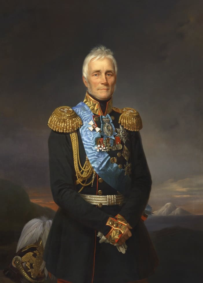 Order of Saint Andrew document issued in 1829 to Mikhail Semyonovich ...