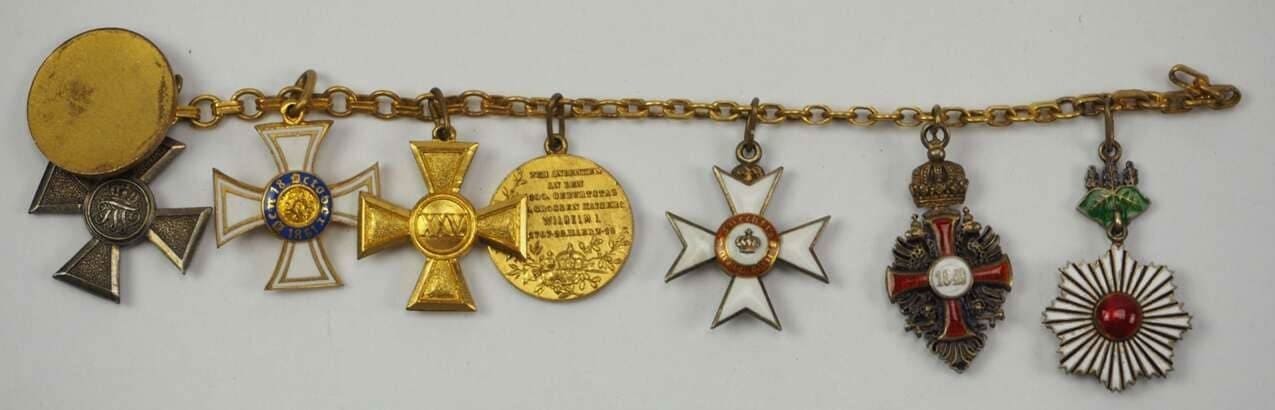 Imperial Germany Miniature Groups with Japanese Orders and Medals ...
