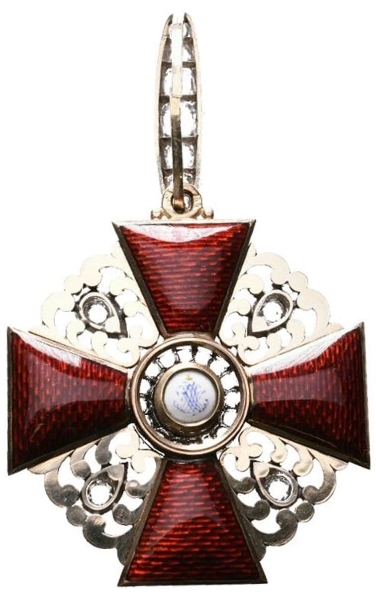 Orders of Saint Anna with Diamonds made by Frederic Bjork workshop /FB ...