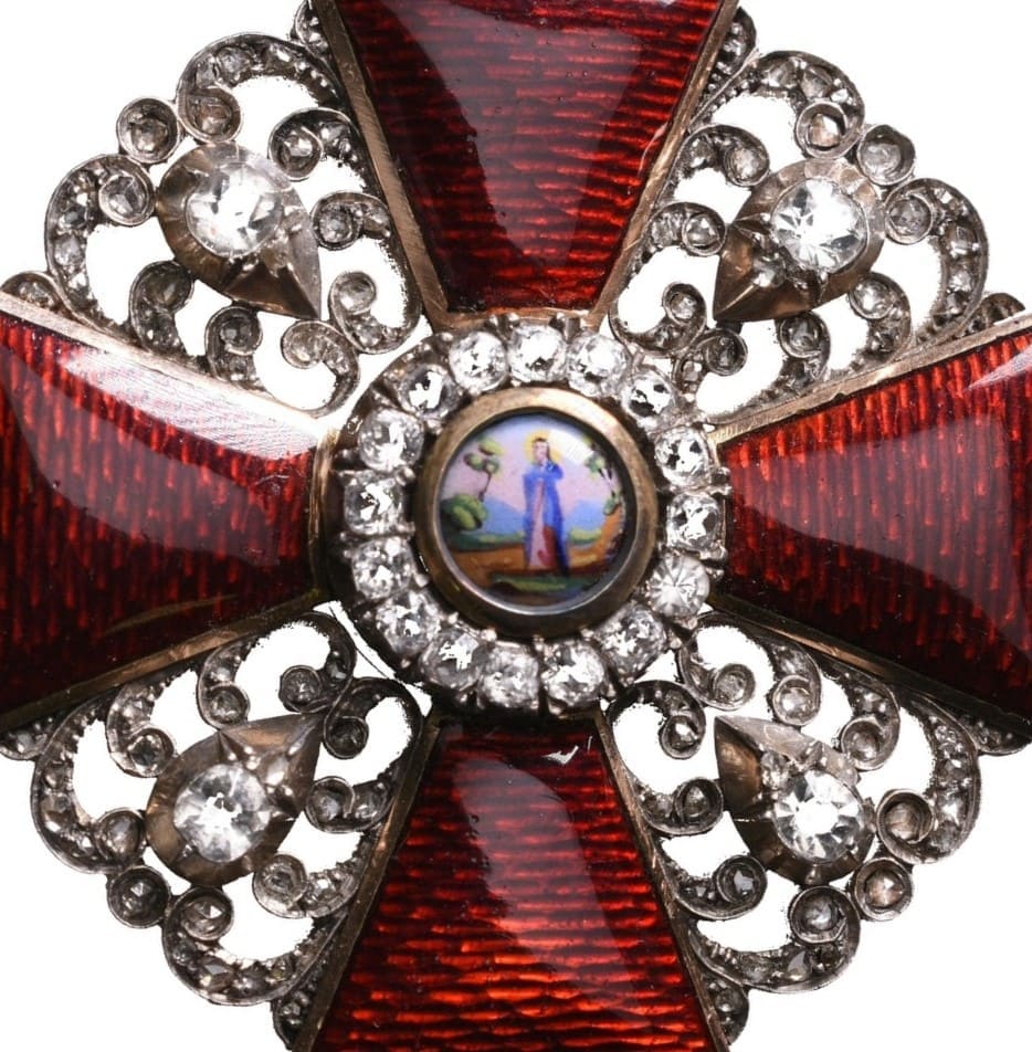 Orders of Saint Anna with Diamonds made by Frederic Bjork workshop /FB ...