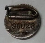 Silver Numbered Badges with Manchukuo Army Star and Anchor | Medals of Asia